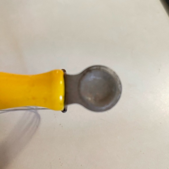 Kitchen | Antique Vintage Farmhouse Enameled Strainer Spoon Wood Handle ...